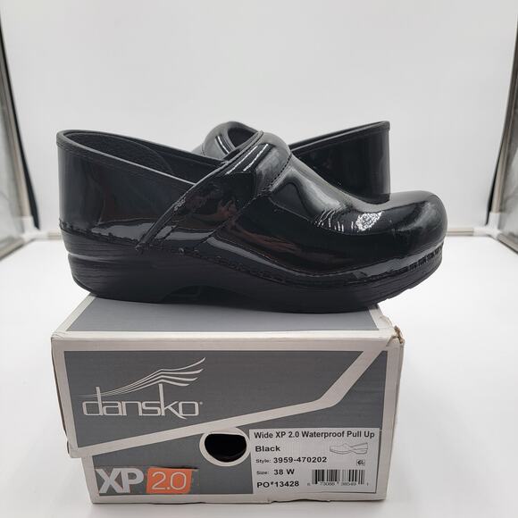 Dansko | Shoes | Dansko Wide Xp 2 Waterproof Pull Up Clog Patent ...